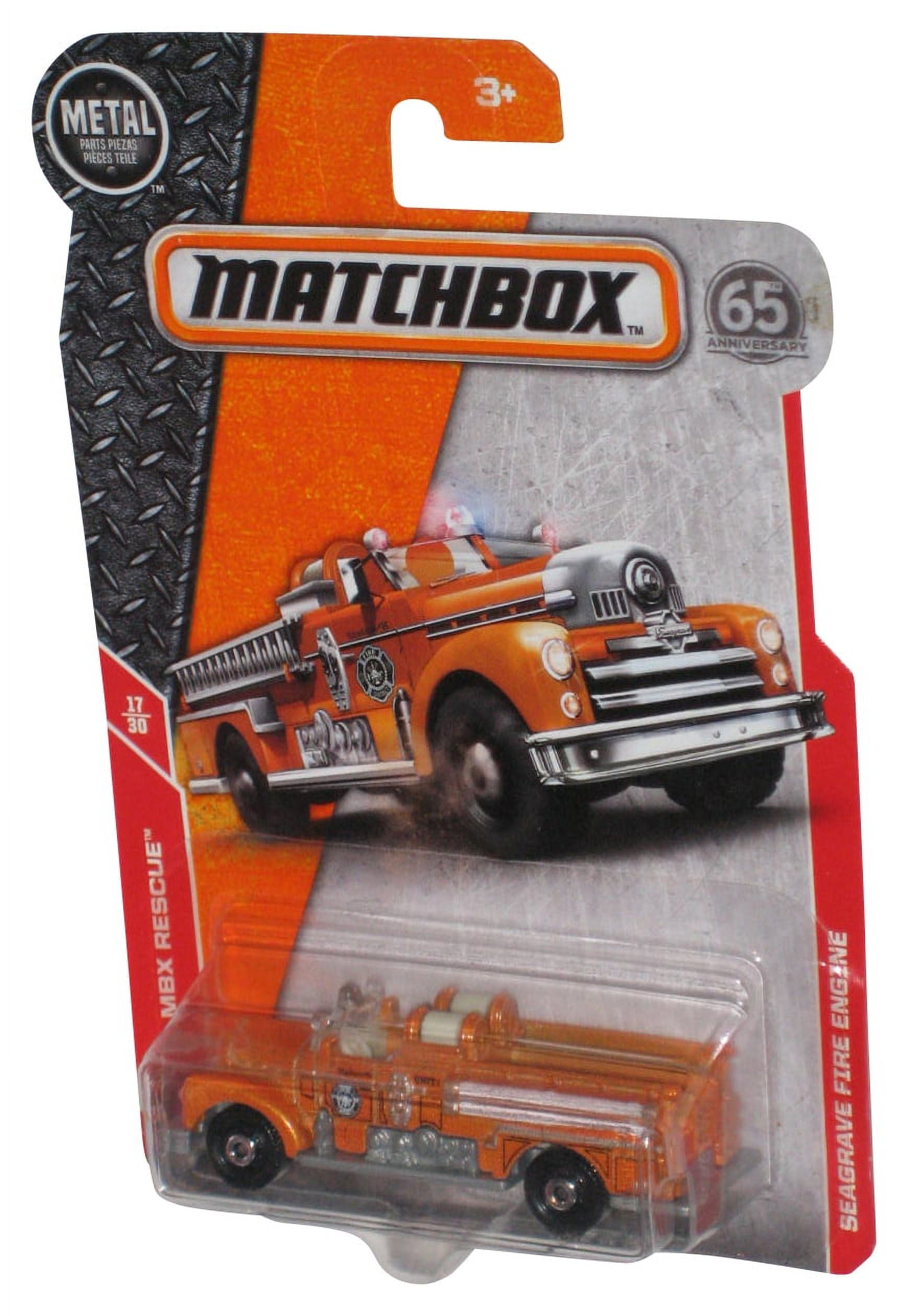 Matchbox MBX Rescue 17/30 (2017) Orange Seagrave Fire Engine Metal ...