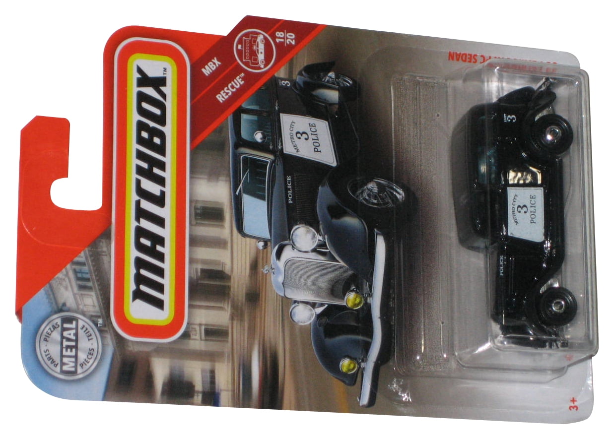 Matchbox MBX Rescue 18/20 (2019) Black '33 Plymouth PC Sedan Toy Car 45 ...