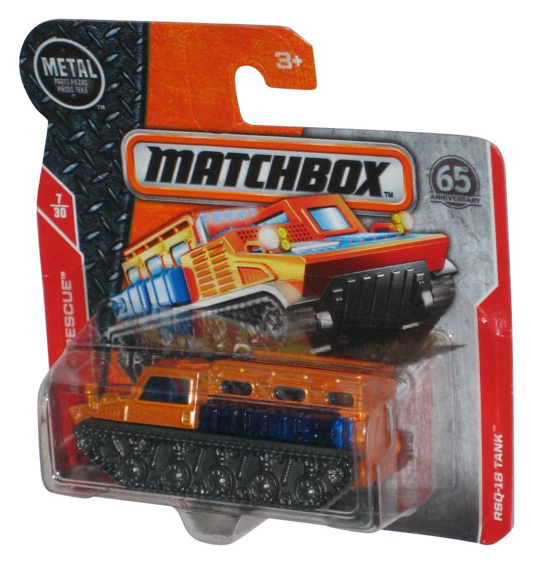 Matchbox MBX Rescue (2017) RSQ-18 Tank Orange Die-Cast Metal Toy 7/30 ...
