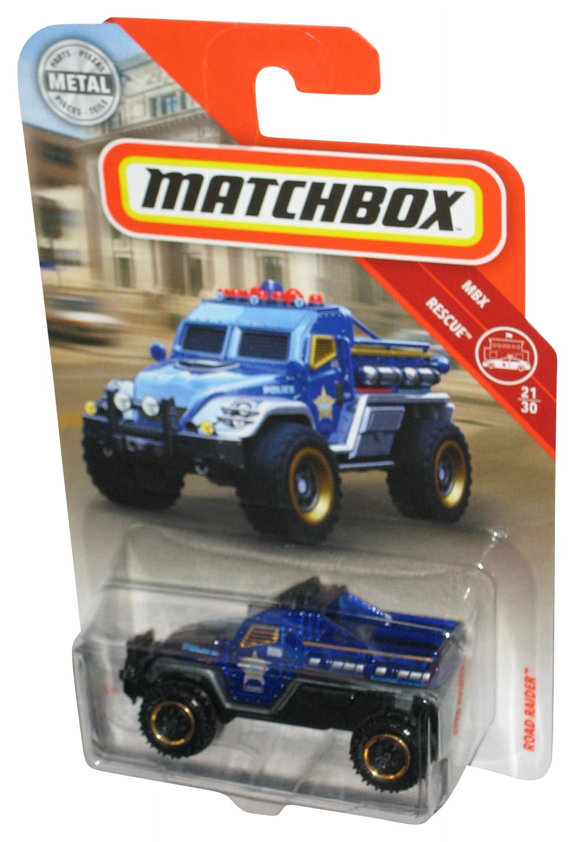 Matchbox MBX Rescue 21/30 (2018) Blue Road Raider Toy Truck 77/125 ...