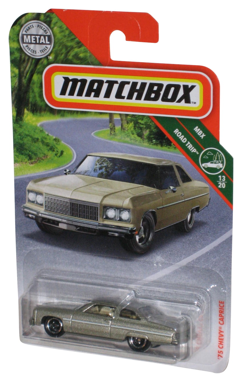 Matchbox MBX Road Trip 13/20 (2018) Silver '75 Chevy Caprice Toy Car #6 ...