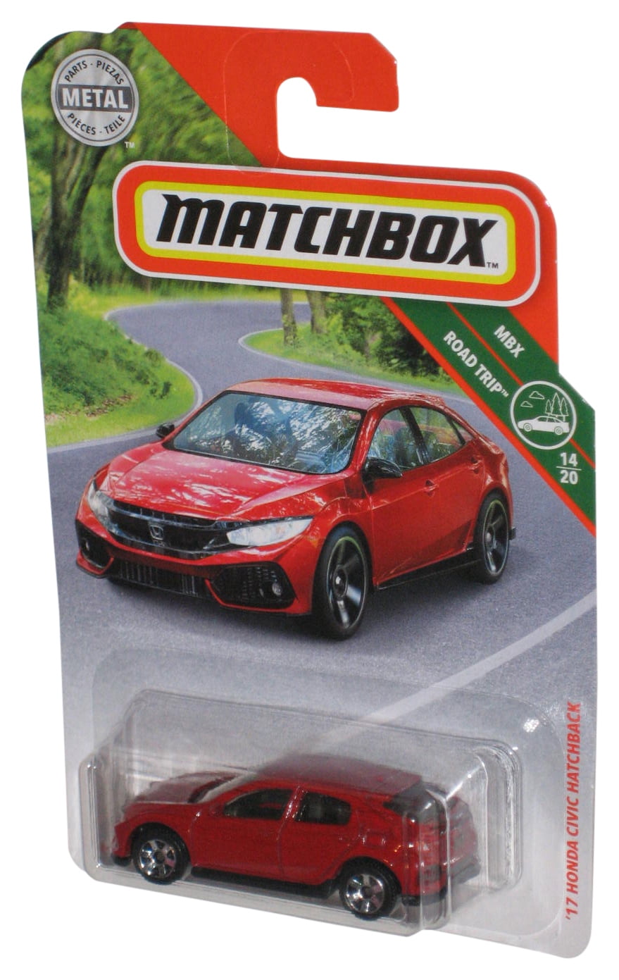 Matchbox MBX Road Trip 14/20 (2018) Red '17 Honda Civic Hatchback Toy ...