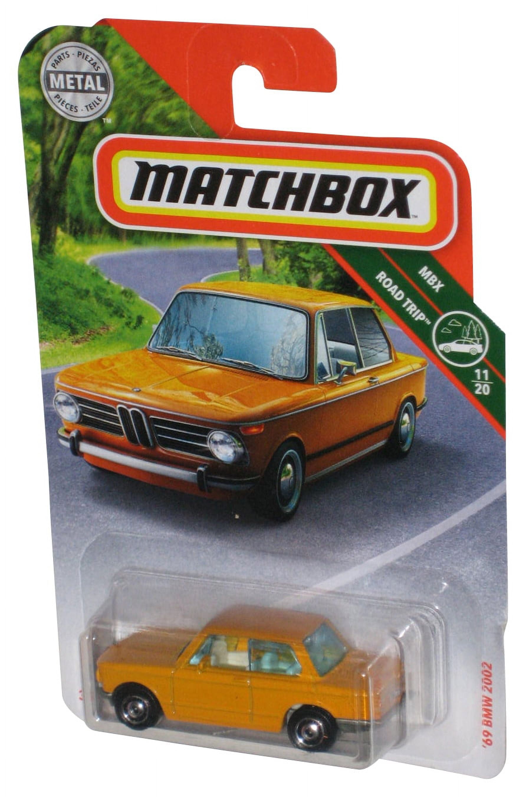 Matchbox MBX Road Trip (2018) Yellow '69 BMW 2002 Toy Car 11/20 ...