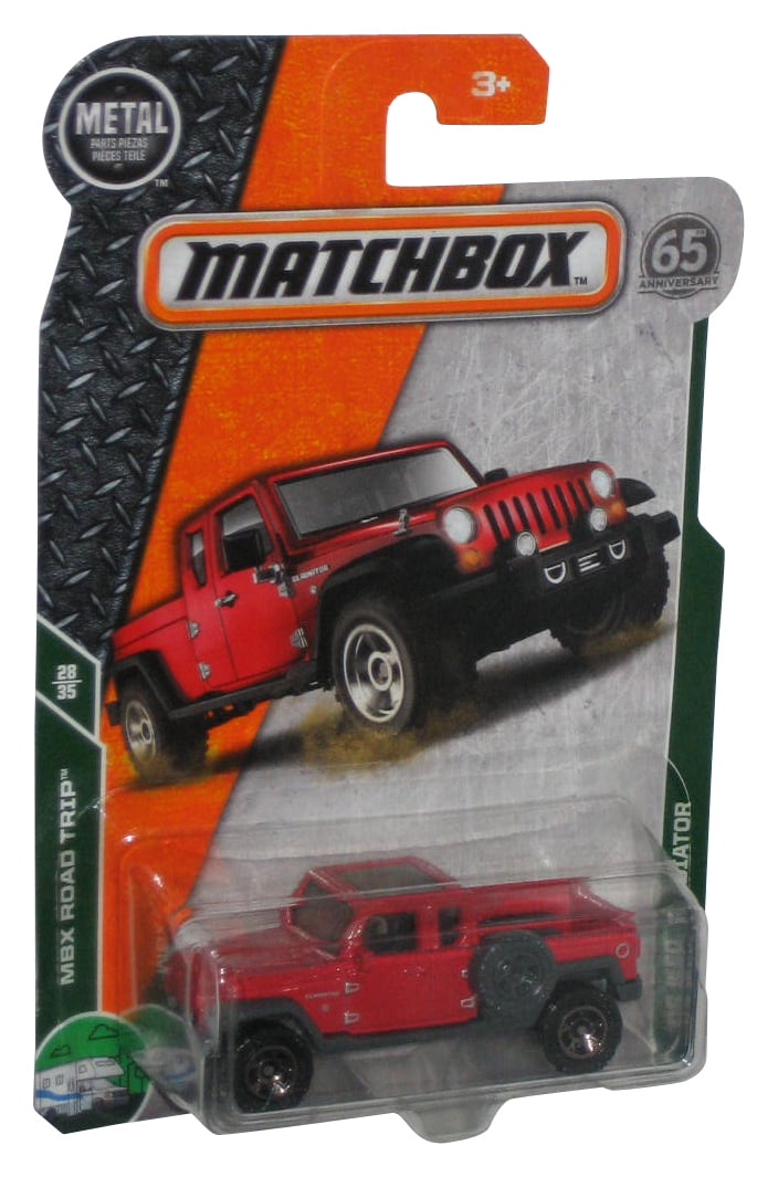 Matchbox MBX Road Trip 28/35 (2018) Red '05 Jeep Gladiator Toy Truck ...