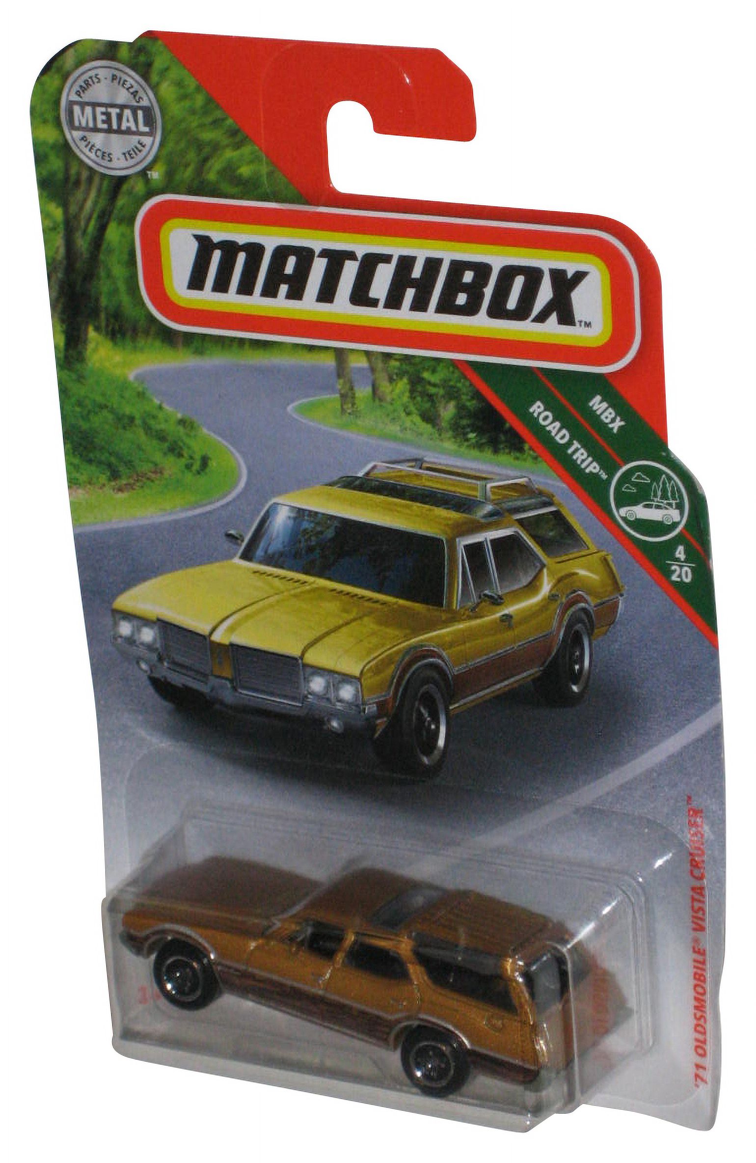 Matchbox MBX Road Trip 4/20 (2018) '71 Oldsmobile Vista Cruiser Gold ...