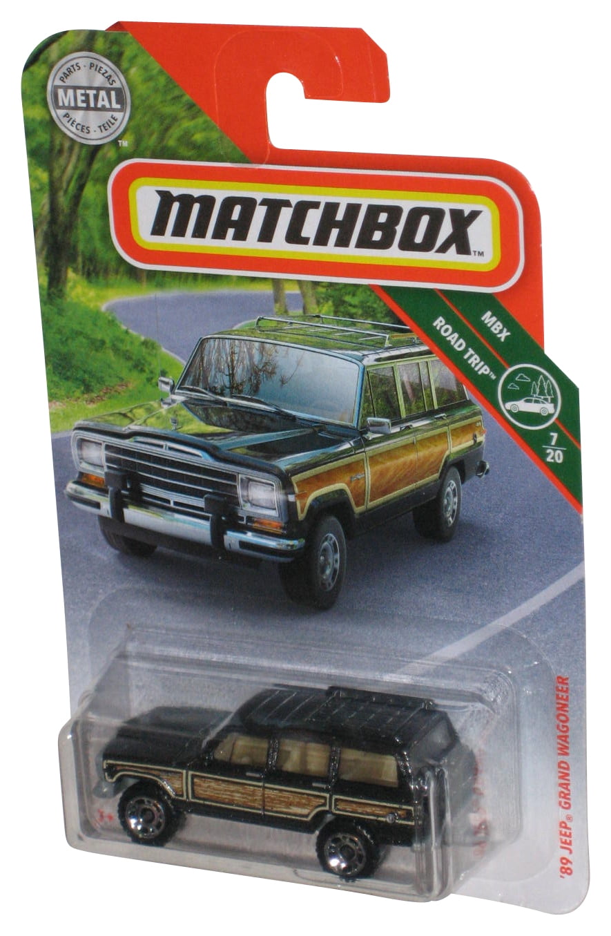 Matchbox MBX Road Trip 7/20 (2018) Black '89 Jeep Grand Wagoneer Metal ...