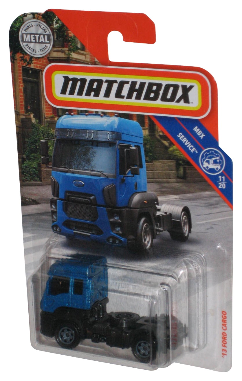Matchbox MBX Service 11/20 (2018) Blue '13 Ford Cargo Metal Toy Truck ...