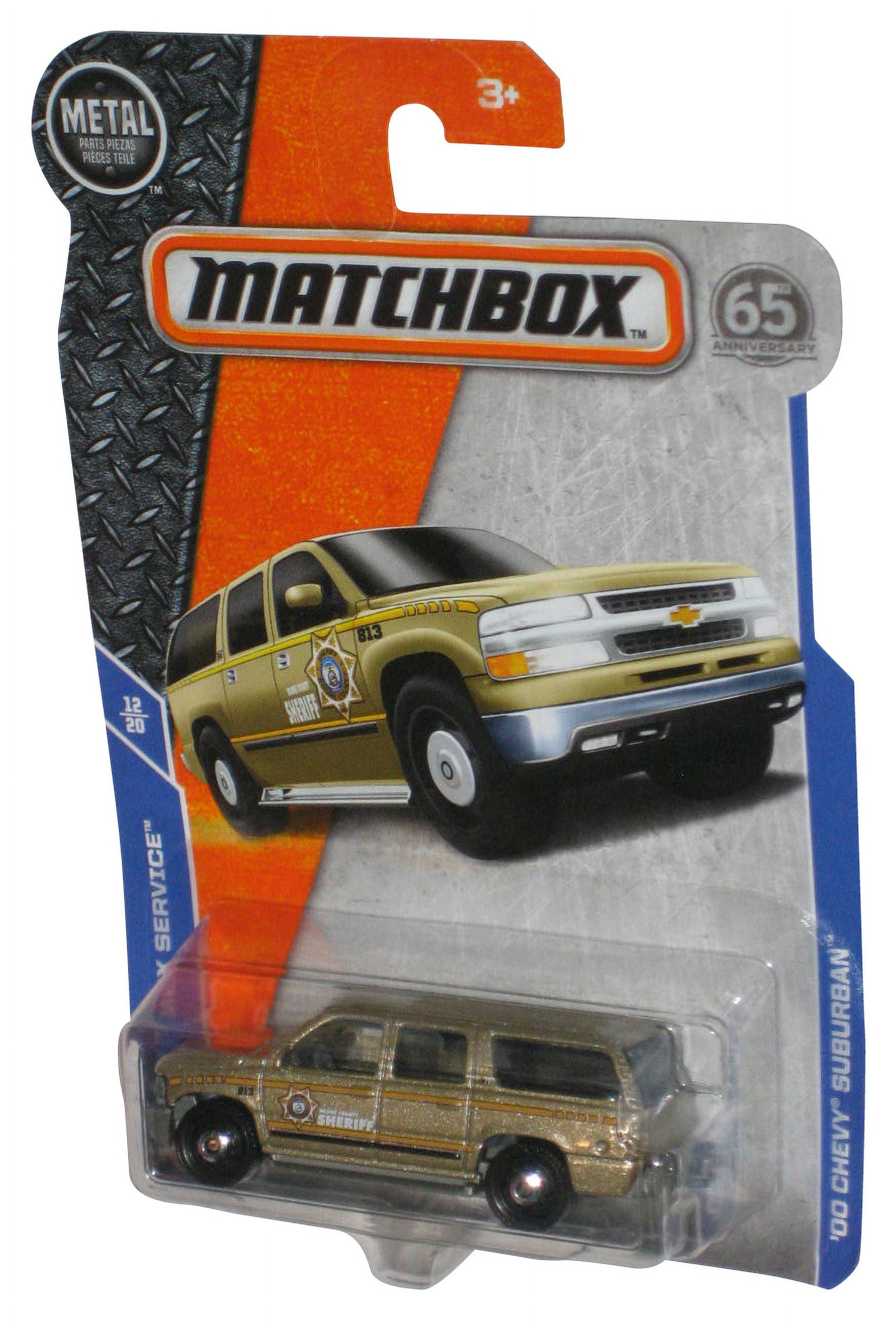 Matchbox MBX Service 12/20 (2018) Gold '00 Chevy Suburban Sheriff ...