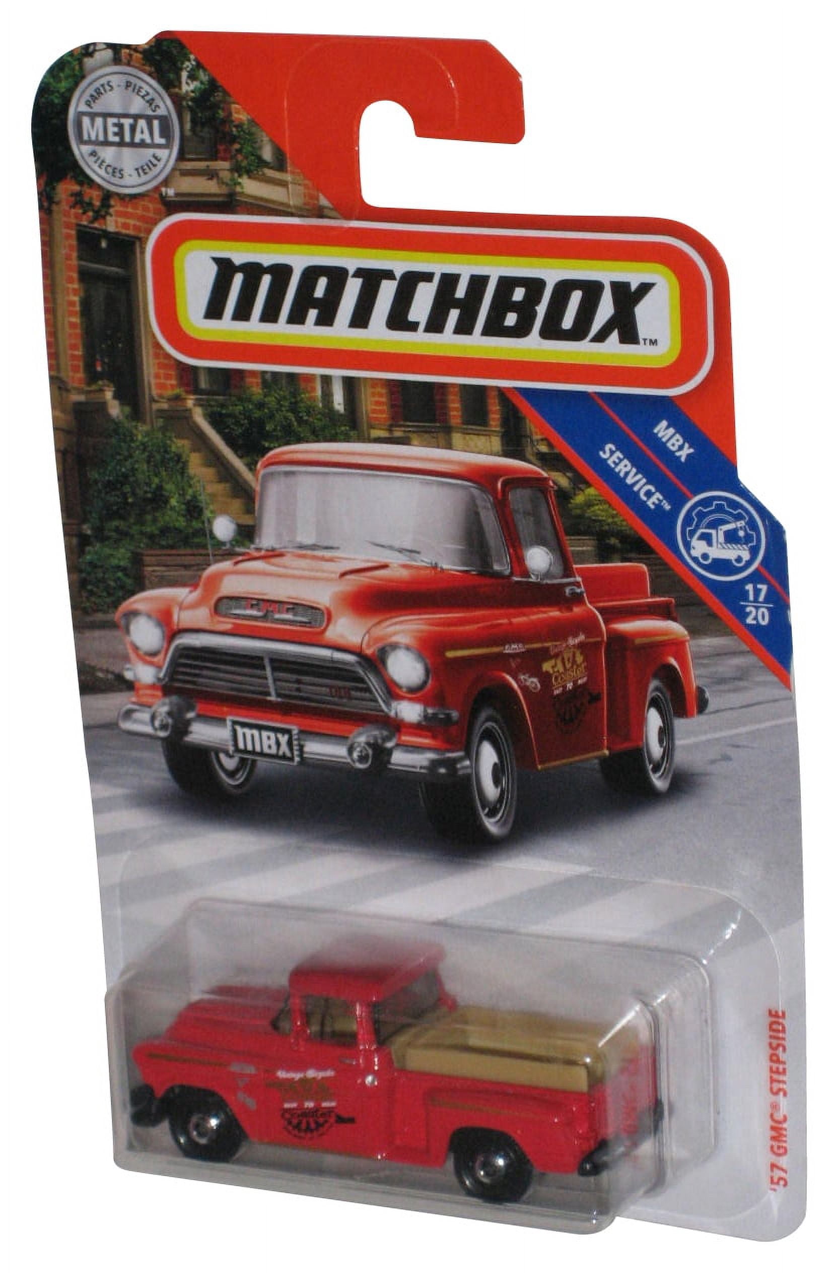 Matchbox MBX Service 17/20 (2019) Red '57 GMC Stepside Toy Truck 92/100 ...