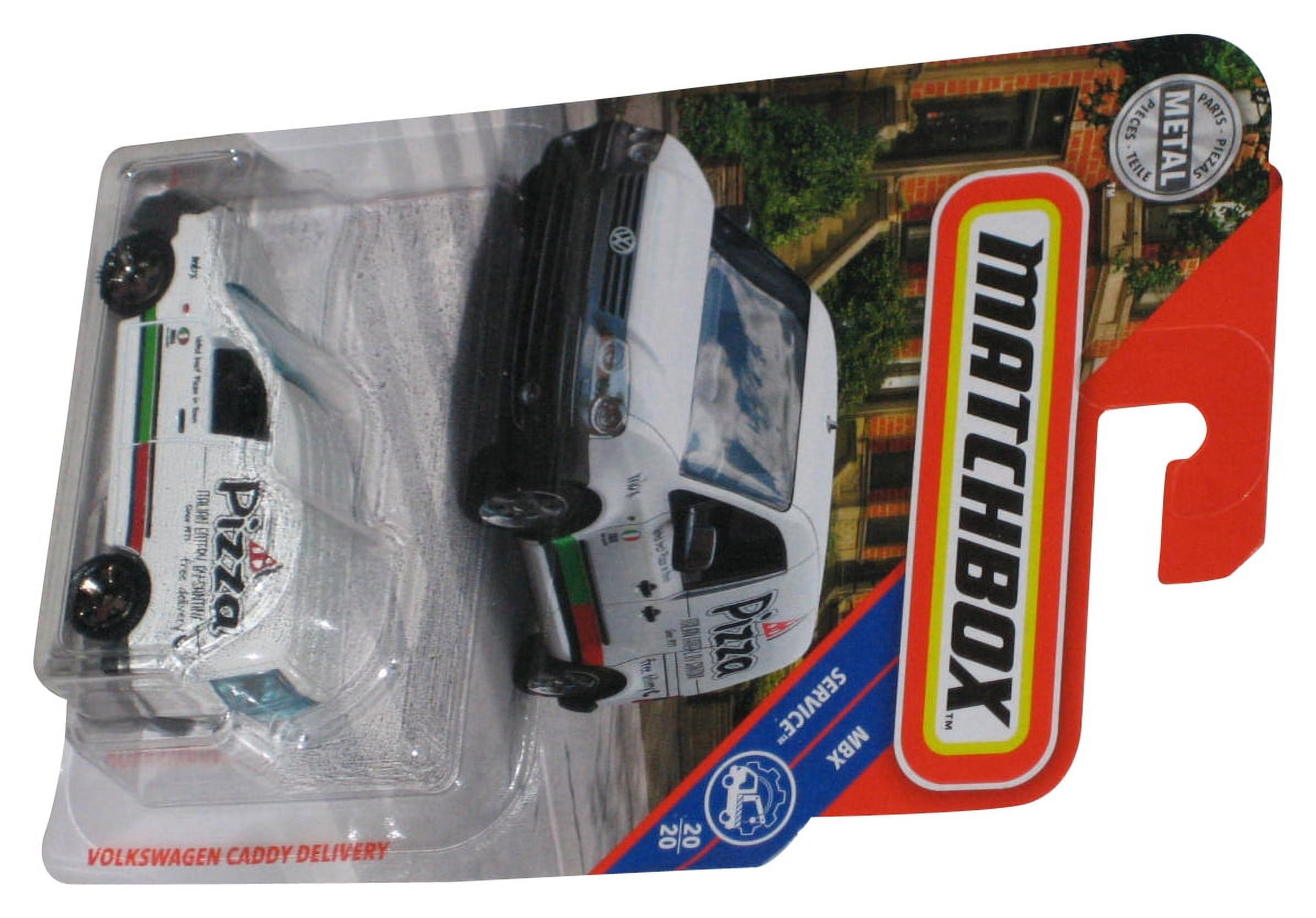Matchbox MBX Service 20/20 (2018) White Volkswagen Caddy Pizza Delivery ...
