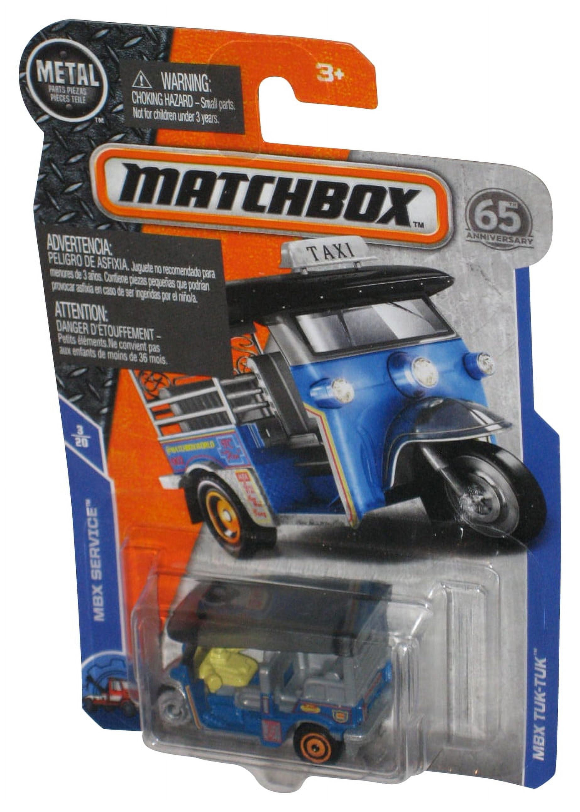 Matchbox MBX Service (2017) Blue Tuk-Tuk Taxi Toy Vehicle 3/20 ...