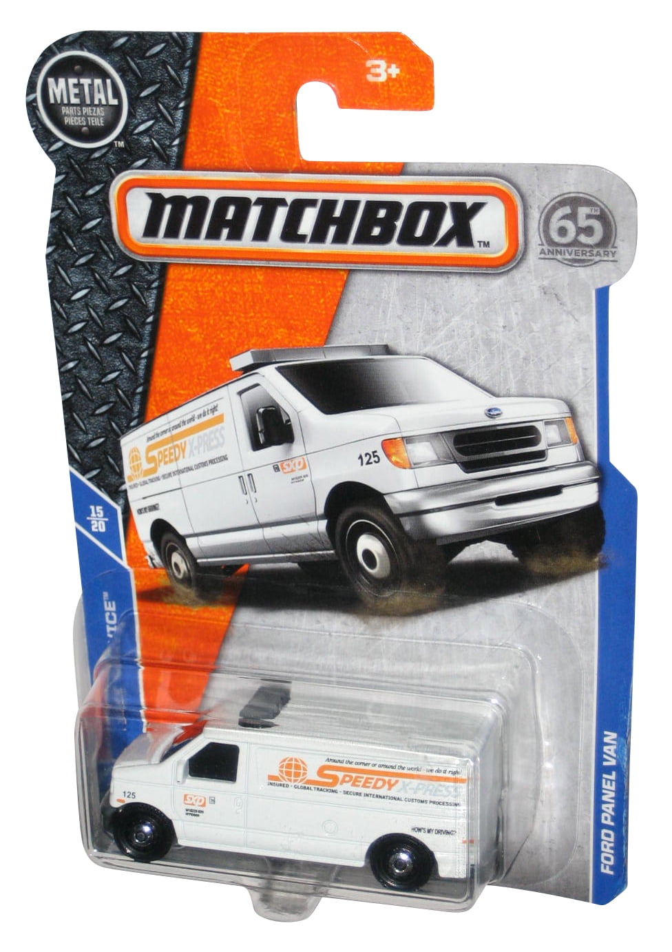 Matchbox MBX Service (2017) White Ford Panel Van Toy 15/20 - Walmart.com