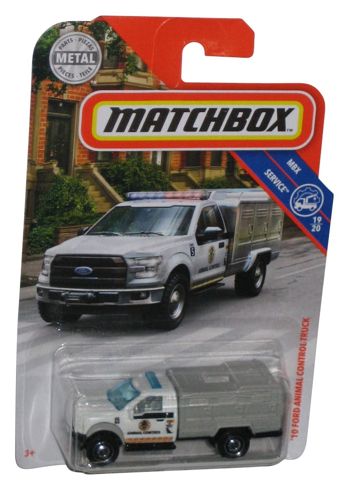 Matchbox MBX Service (2018) White '10 Ford Animal Control Toy Truck 19/ ...