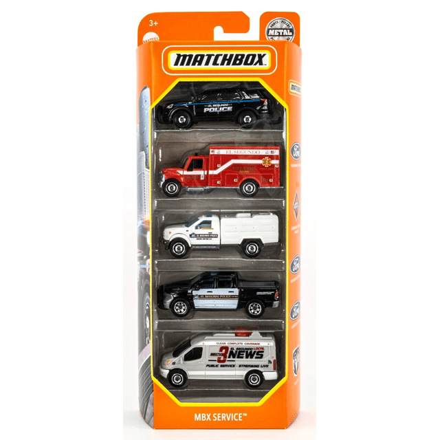 Matchbox MBX Service 5-Pack 1:64 Scale Vehicles - Walmart.com
