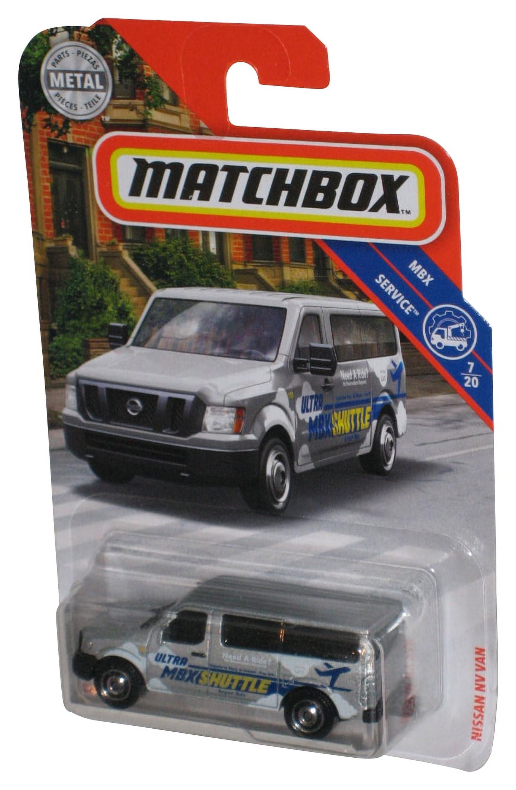 Matchbox MBX Service 7/20 (2018) Silver Ultra Shuttle Nissan NV Van ...