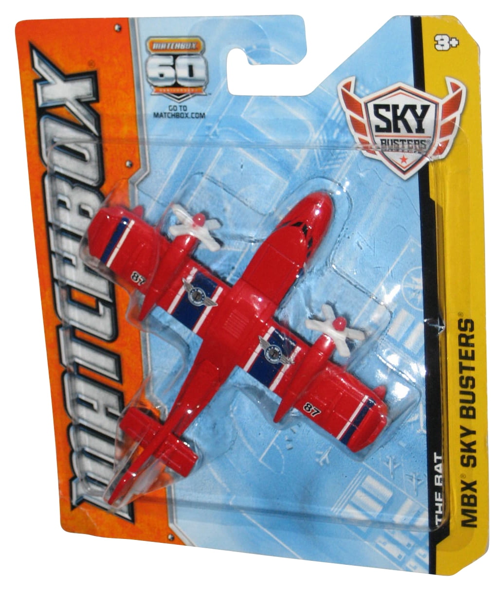Matchbox MBX Sky Busters (2012) Red Blaze Buster Toy Plane - (The Bat ...