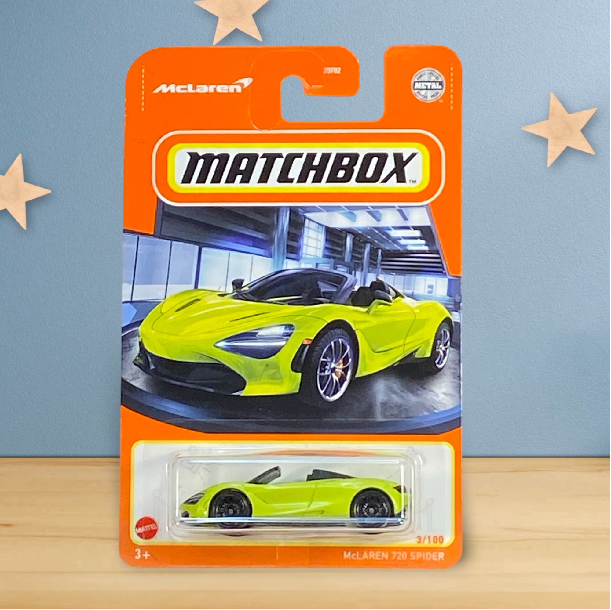 Matchbox McLaren 720 Spider (2022) Green Die-Cast Metal Toy Car 3/100 ...
