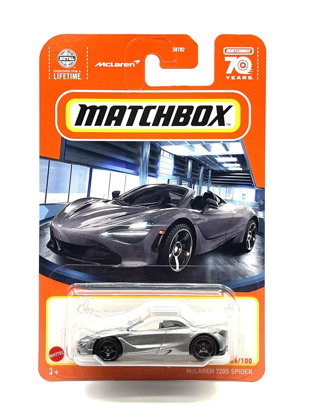 Matchbox McLaren 720S Spider Gray #66 - Walmart.com
