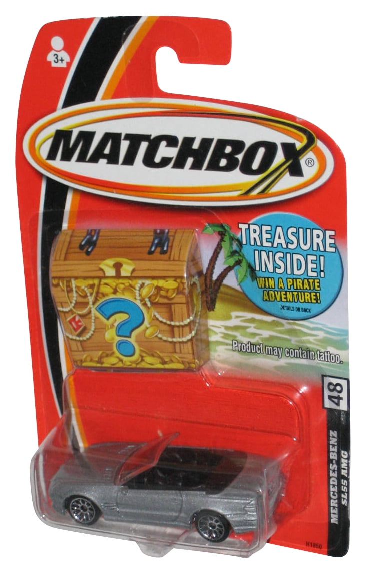 Matchbox Mercedes-Benz SL55 AMG (2005) Mattel Blue Toy Car #48 w ...