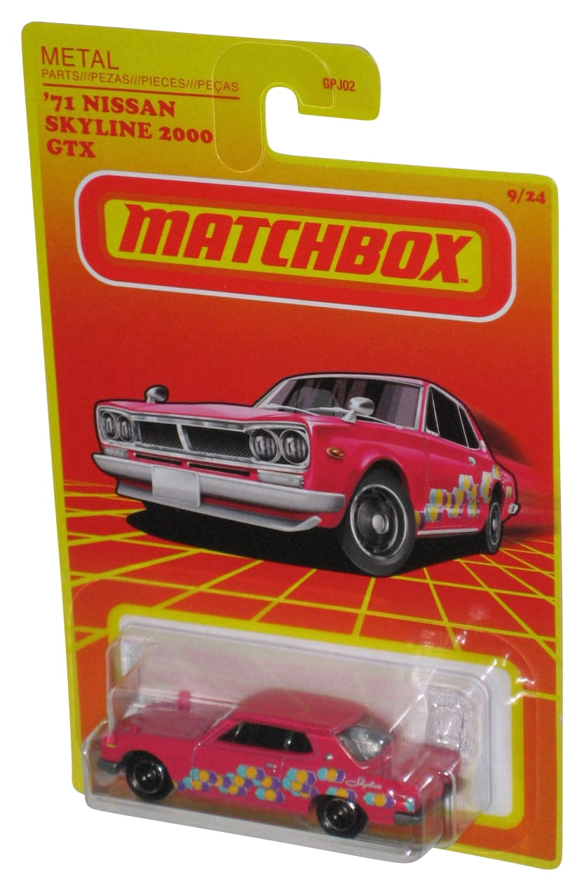 Matchbox Metal (2020) Mattel Pink '71 Nissan Skyline 2000 GTX Toy Car 9 ...