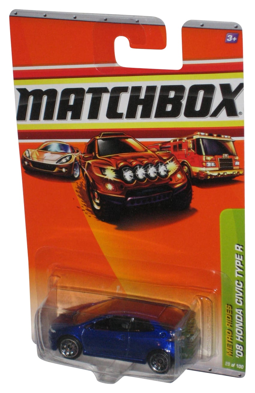 Matchbox Metro Rides (2009) Blue '08 Honda Civic Type R Toy Car #29/100 ...