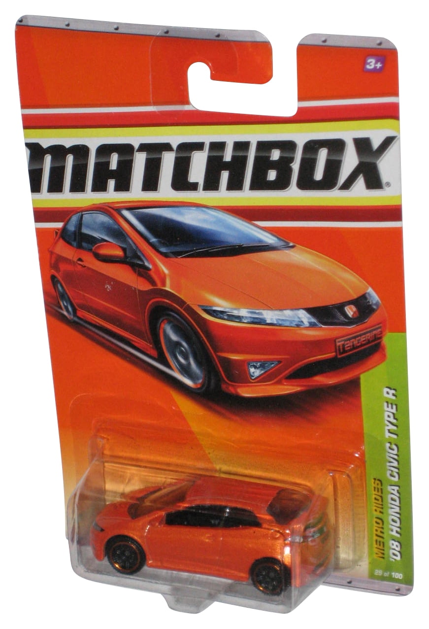 Matchbox Metro Rides (2010) Metallic Orange '08 Honda Civic Type R Car ...