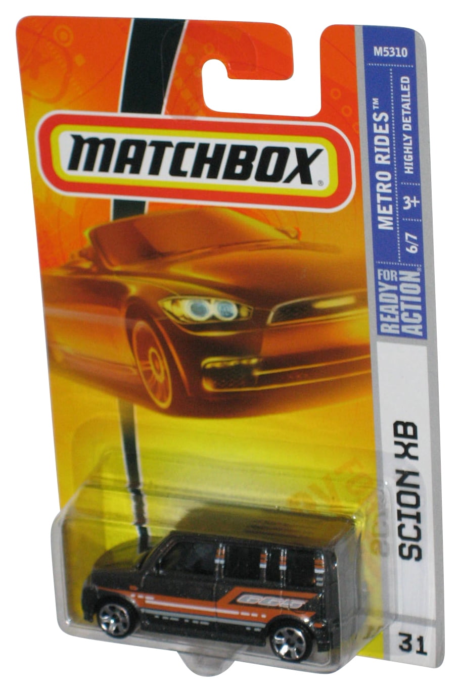 Matchbox Metro Rides 6/7 (2007) Mattel Scion xB Dark Gray Toy Car #31 ...