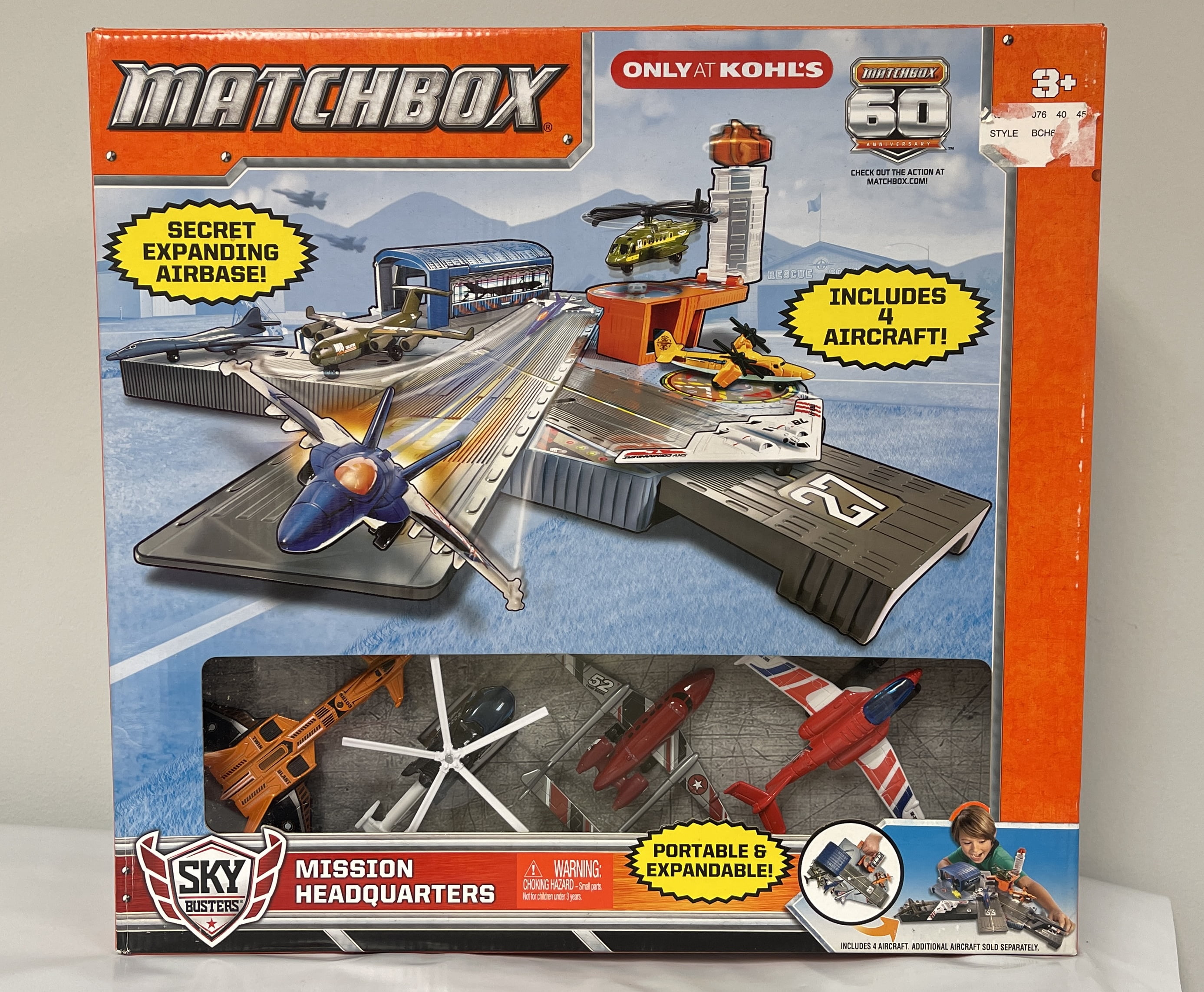 Matchbox Mission HQ Expanding Airbase, Rotating Radar, Skybusters Jet ...