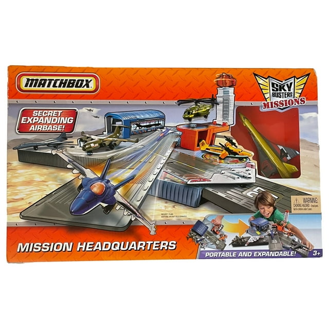 Matchbox Mission HQ Playset: Expanding Airbase & Jet Plane - Walmart.com