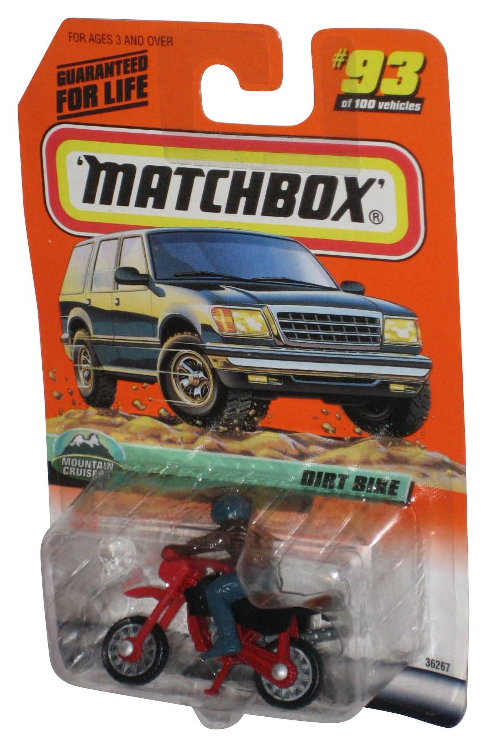 Matchbox Mountain Cruisers (1998) Red Dirt Bike Toy #93/100 - Walmart.com