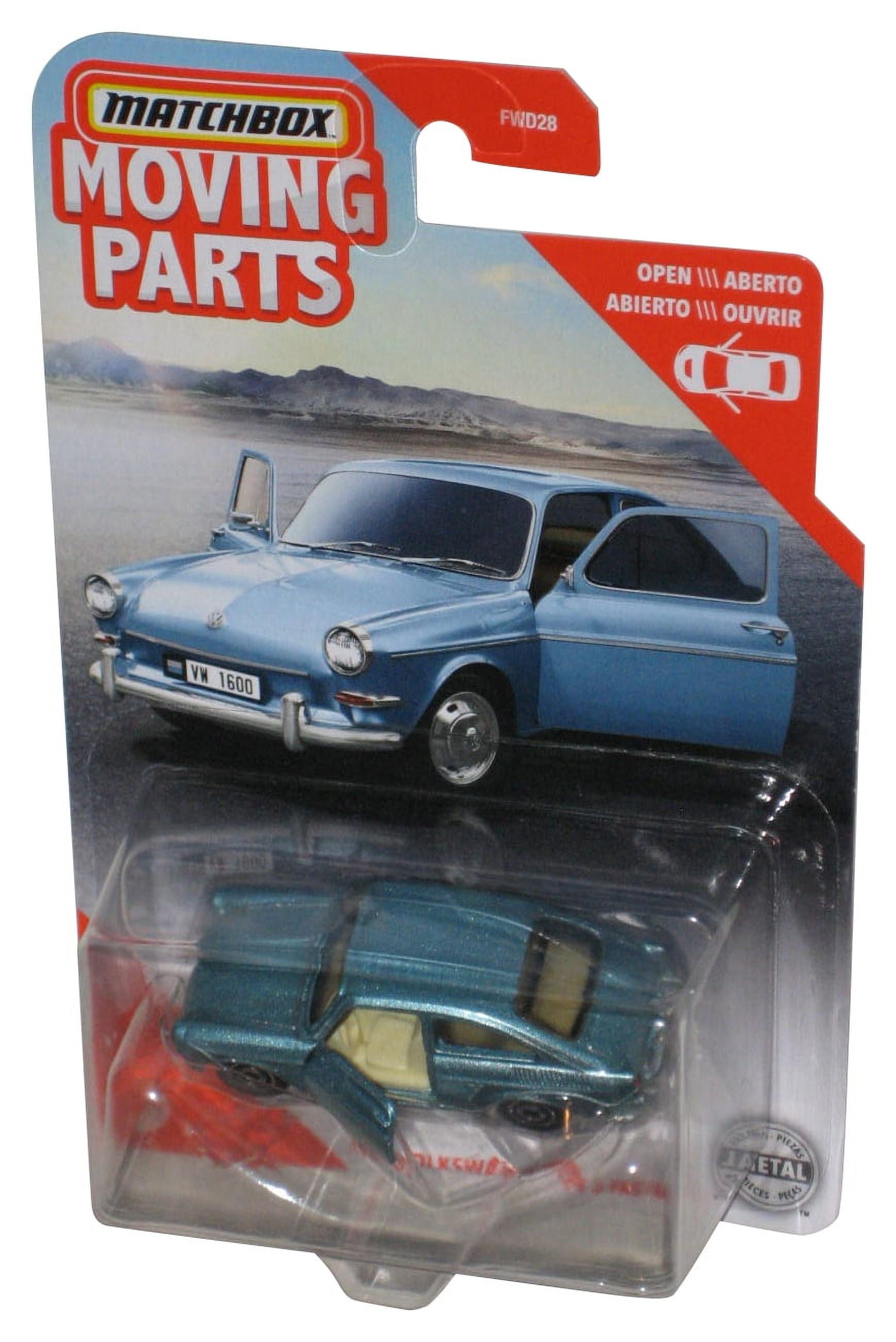 Matchbox Moving Parts (2020) Blue 1965 Volkswagen Type 3 Fastback Toy ...