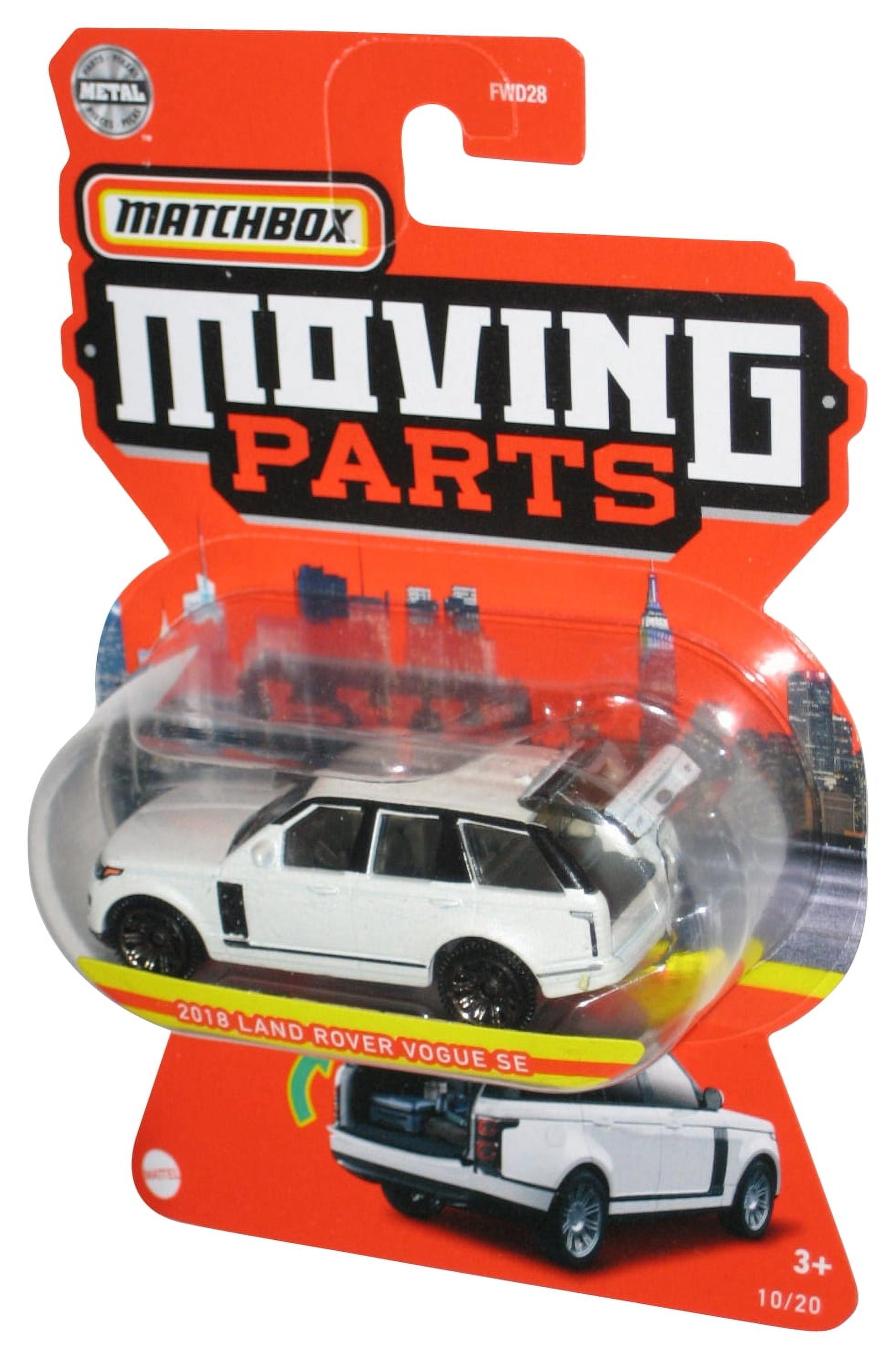 Matchbox Moving Parts (2020) White 2018 Land Rover Vogue SE Toy Car 10/ ...