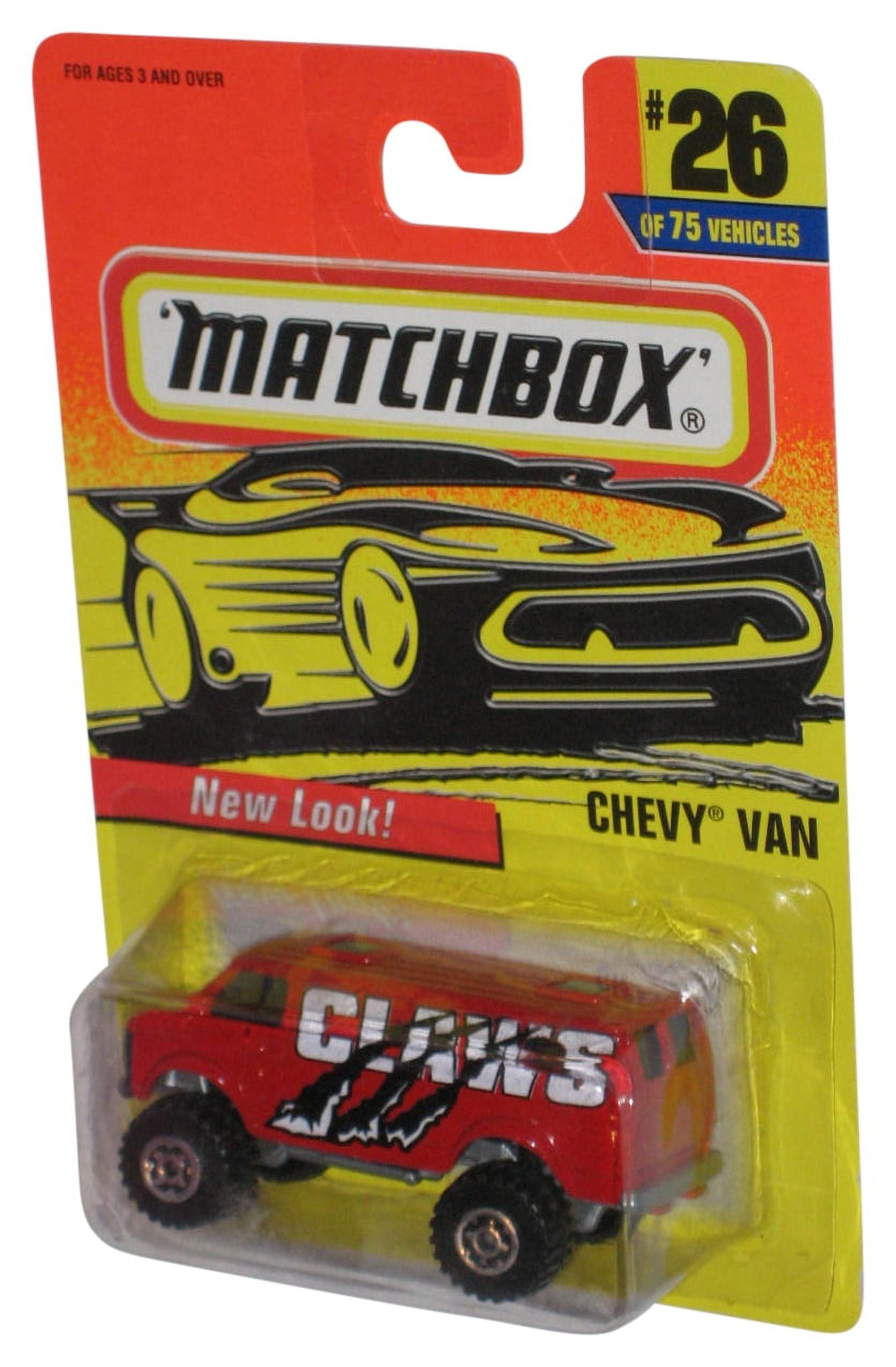 Matchbox New Looks Claws (1996) Red Chevy Van Toy #26/75 - Walmart.com