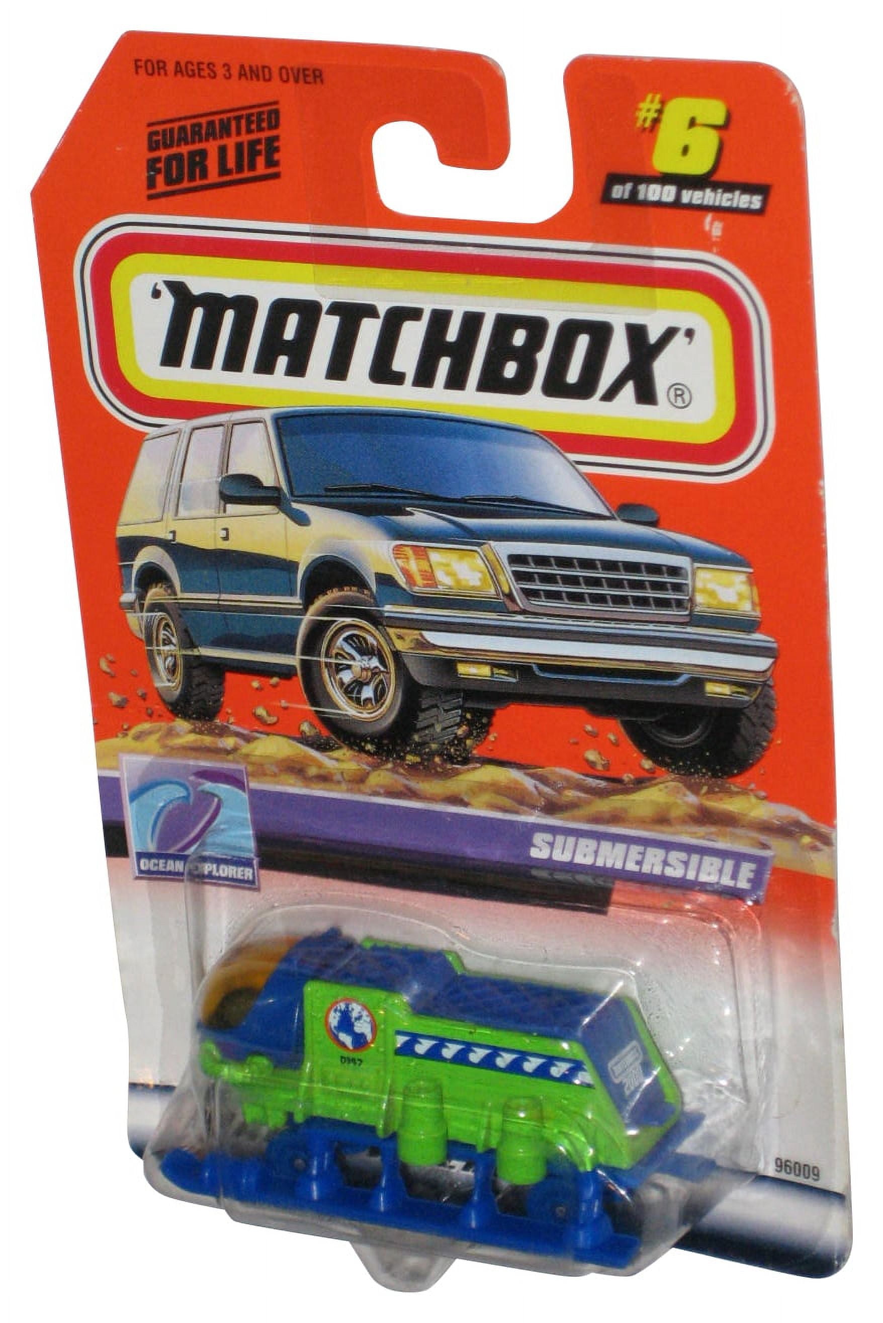 Matchbox Ocean Explorer (1999) Green Submersible Toy Submarine #6/100 ...