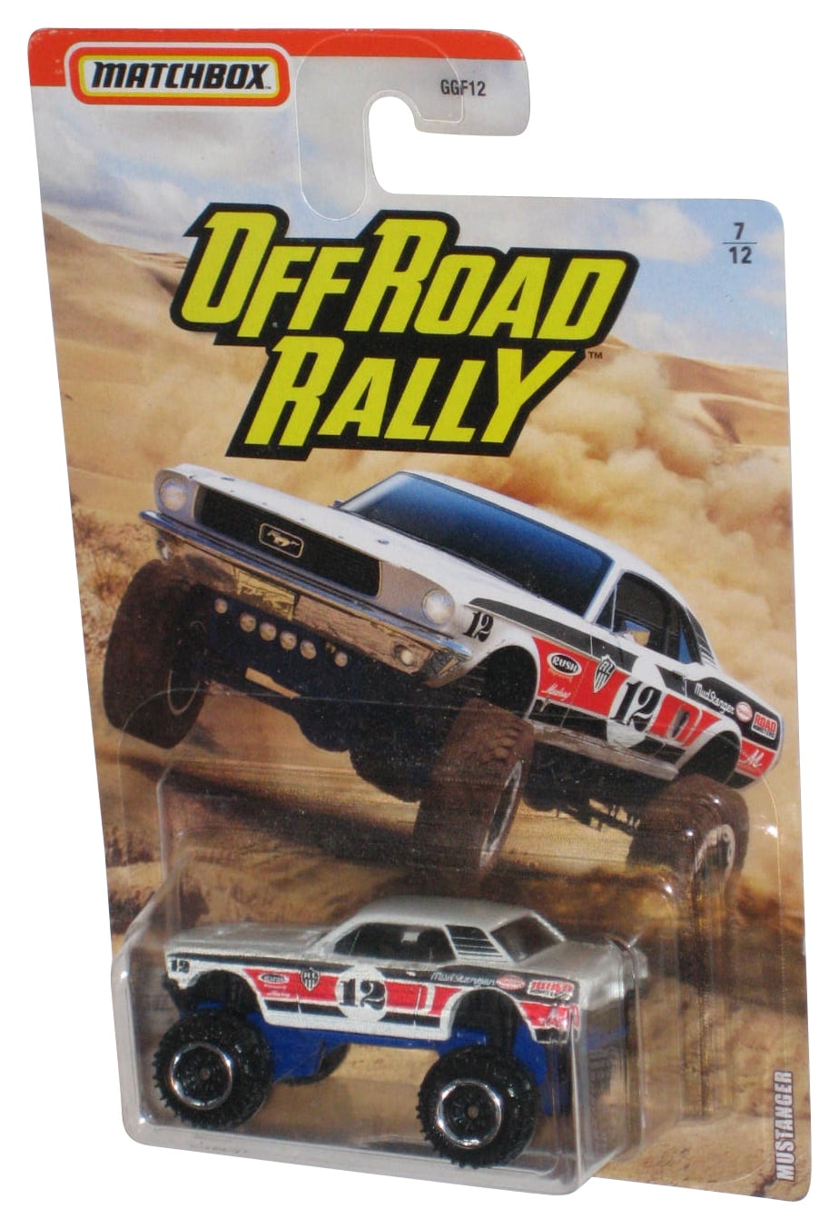 Matchbox Off Road Rally (2020) White Mustanger Toy Truck 7/12 - Walmart.com