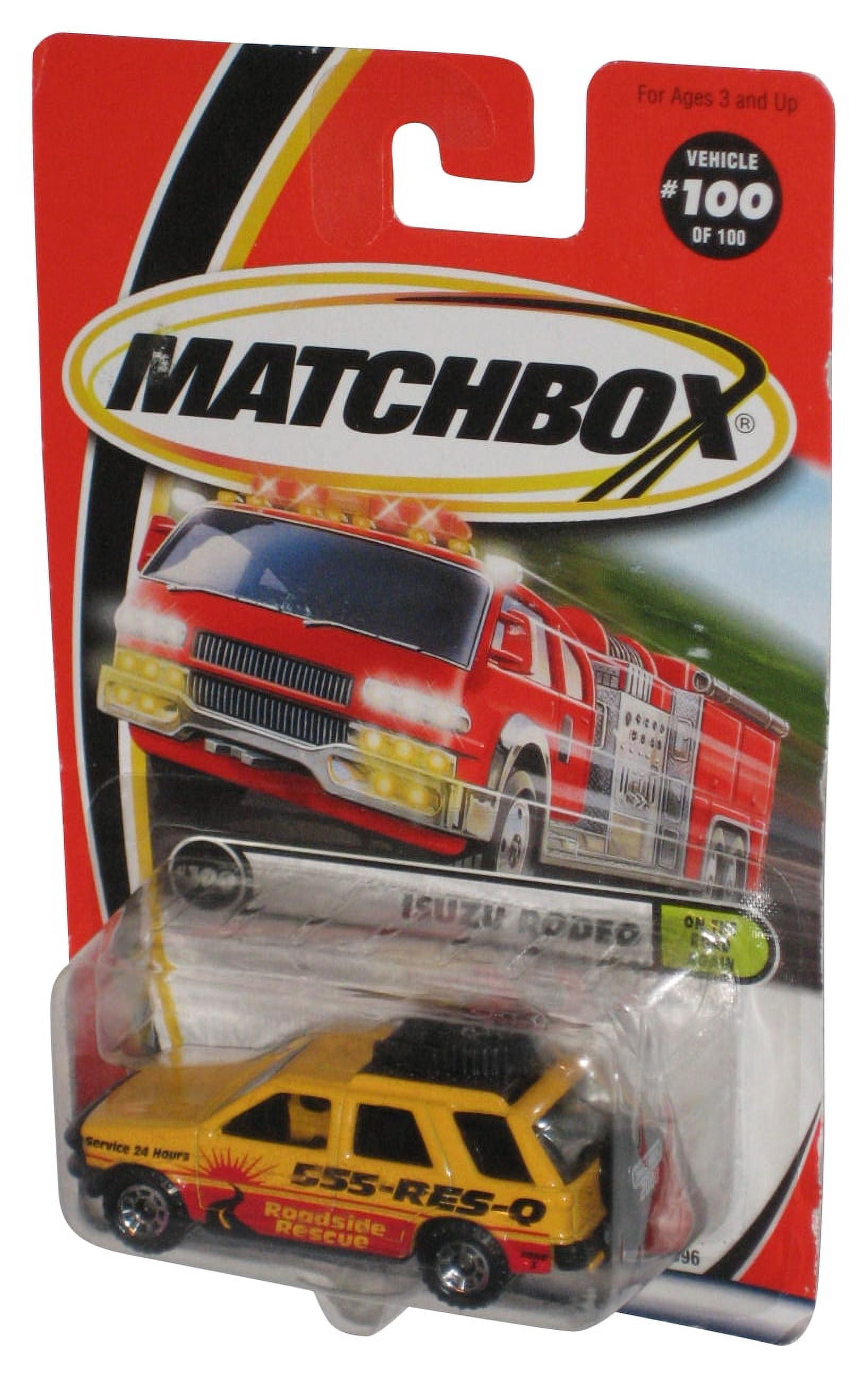 Matchbox On The Road Again (2000) Yellow Roadside Rescue Isuzu Rodeo ...