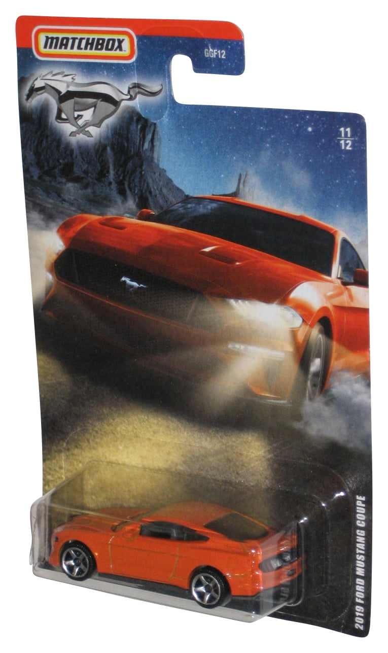 Matchbox Orange 2019 Ford Mustang Coupe Toy Car 11/12 - (Cracked ...