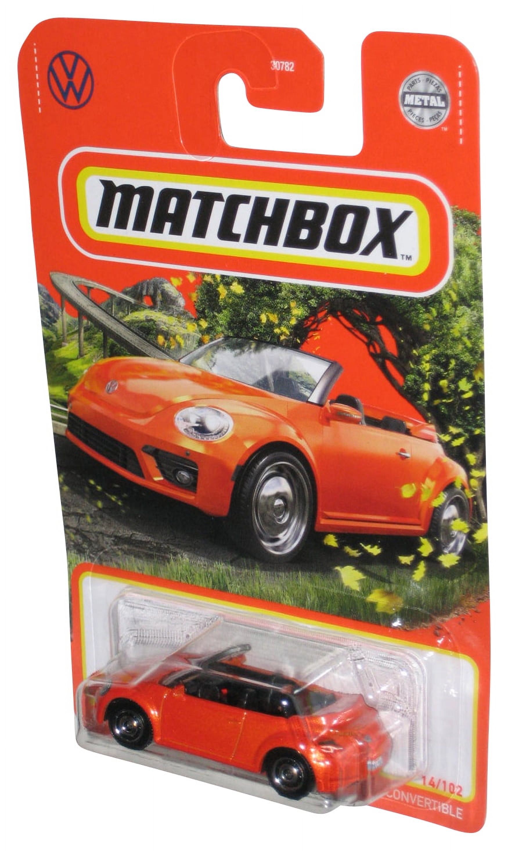 Matchbox Orange 2019 Volkswagen Beetle Convertible Metal Toy Car 14/102 ...
