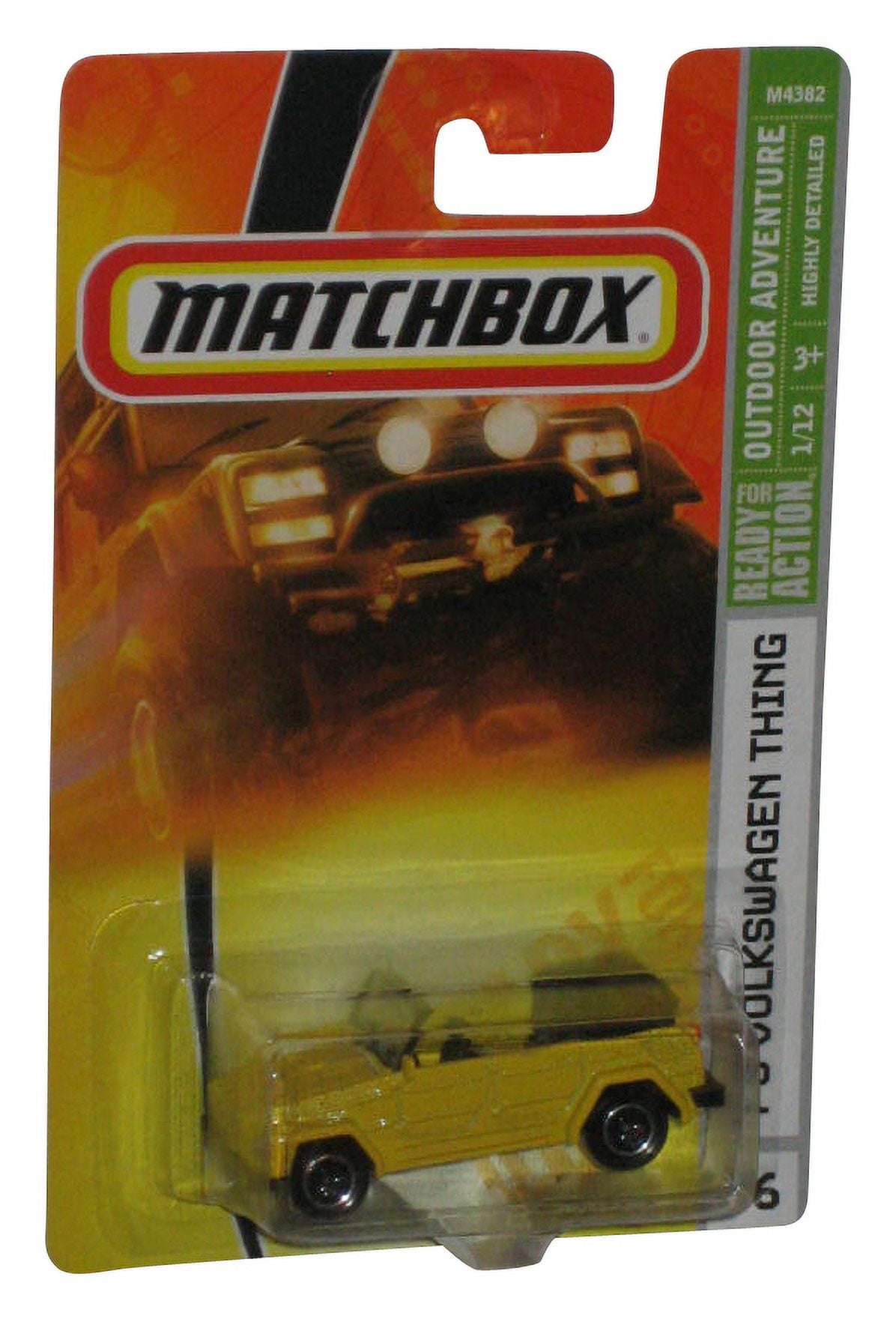 Matchbox Outdoor Adventure (2007) Yellow '75 Volkswagen Thing Toy Car ...