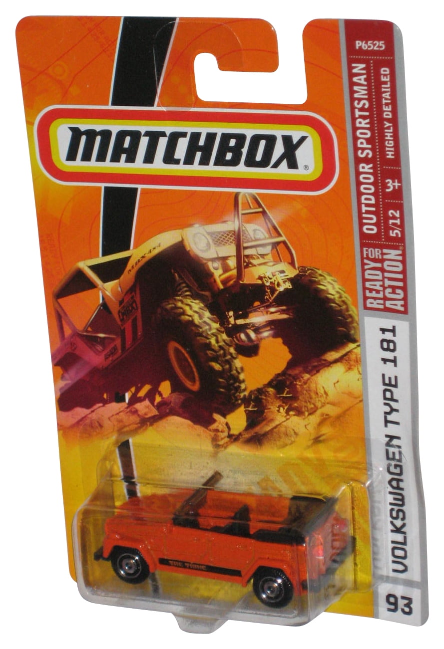 Matchbox Outdoor Sportsman (2008) Orange Volkswagen Type 181 Toy Car ...