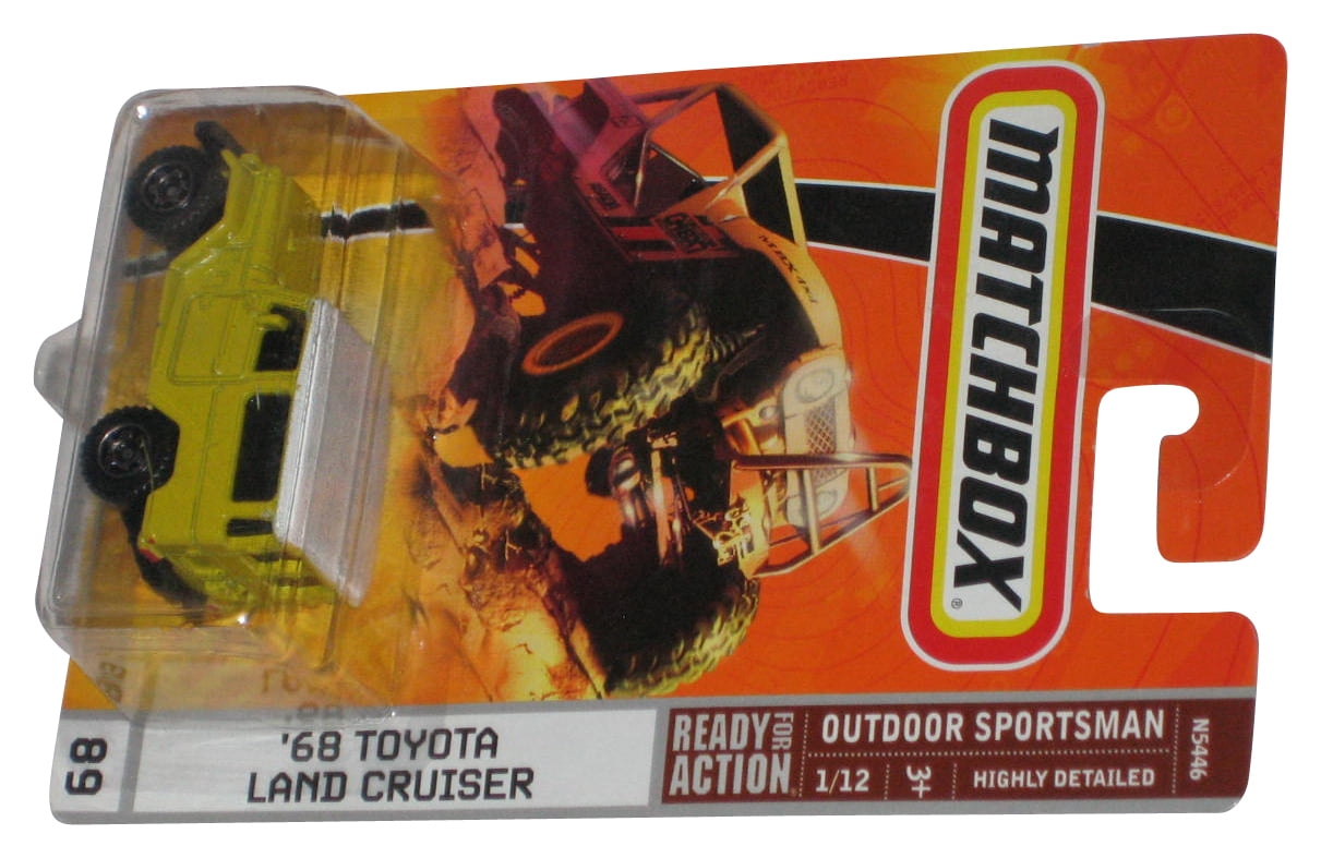 Matchbox Outdoor Sportsman (2008) Yellow '68 Toyota Land Cruiser Toy ...