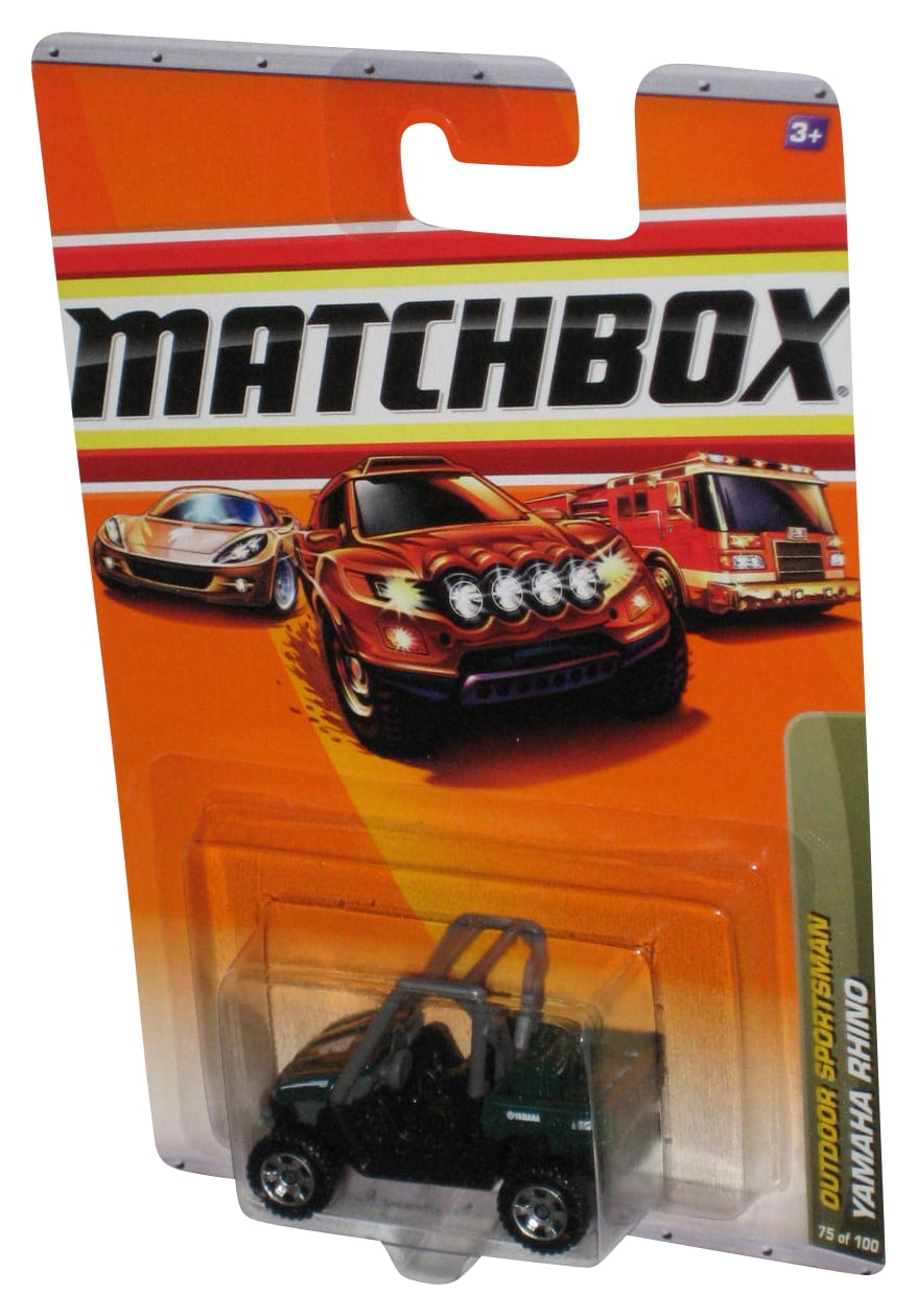 Matchbox Outdoor Sportsman (2009) Yamaha Rhino Green Toy Car 75/100 ...