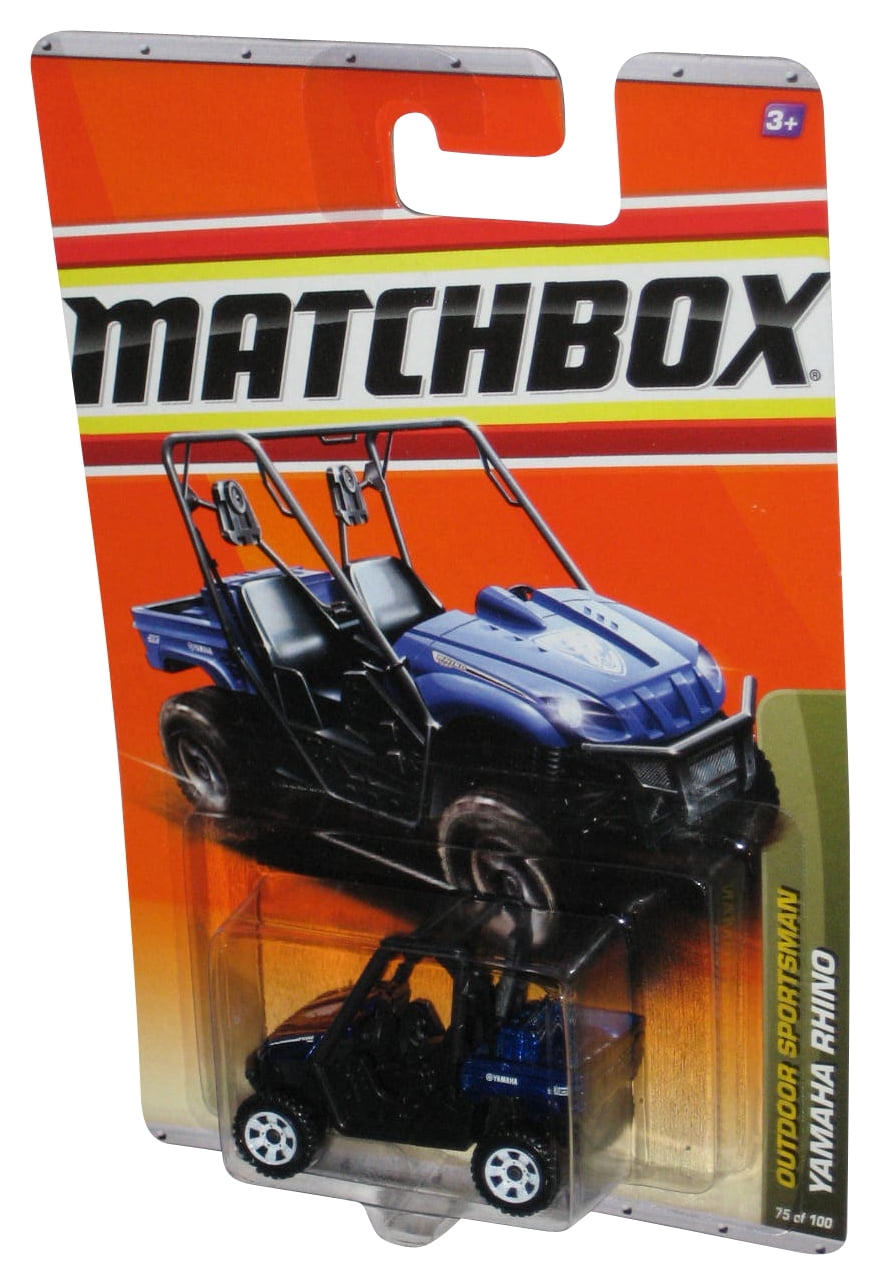 Matchbox Outdoor Sportsman (2010) Blue Yamaha Rhino Toy Car 75/100 ...