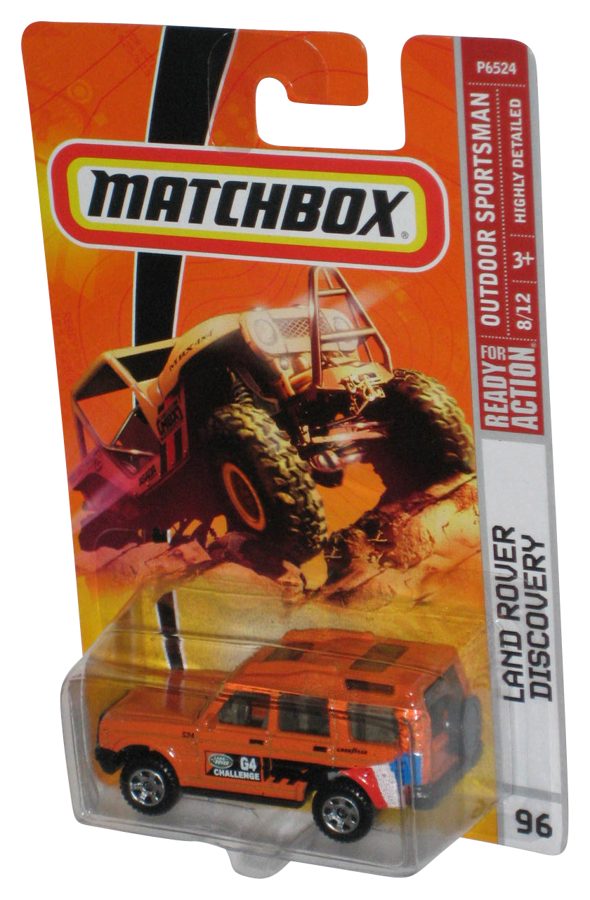 Matchbox Outdoor Sportsman 8/12 (2008) Orange Land Rover Discovery Toy ...