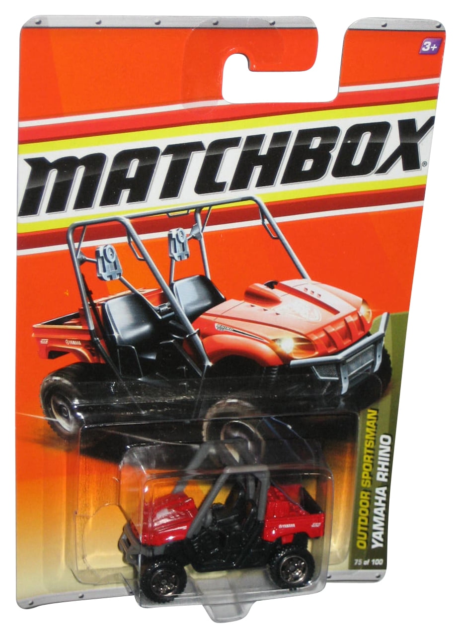 Matchbox Outdoor Sportsman Yamaha Rhino (2010) Red Toy Car 75/100 ...