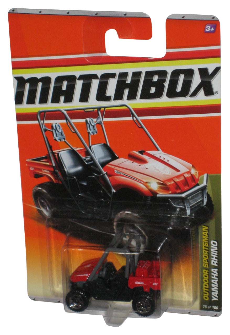 Matchbox Outdoor Sportsman Yamaha Rhino (2010) Red Toy Car 75/100 ...