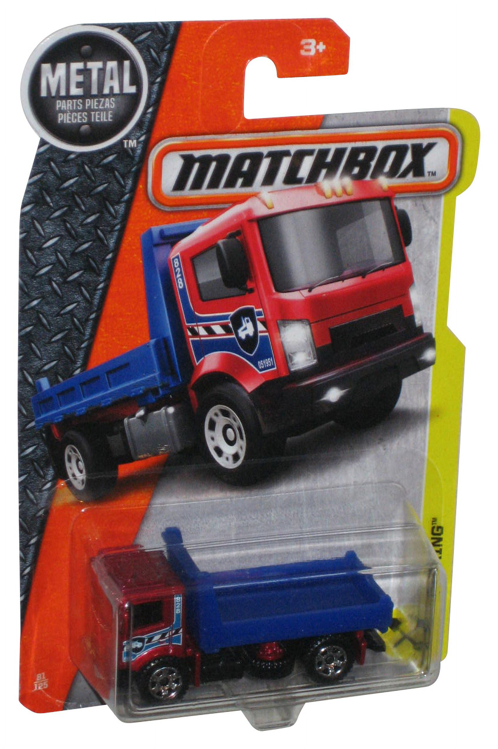 Matchbox Pit King (2016) Red & Blue Flat Bed Truck Toy 81/125 - Walmart.com