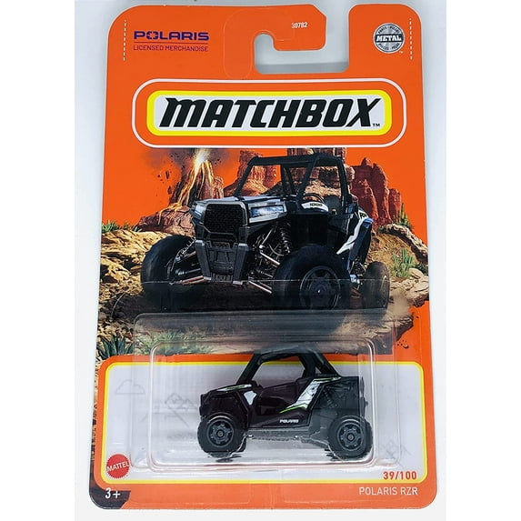 Matchbox 1:64 Scale Die-Cast Toy: Polaris RZR (Black) Collectible ...
