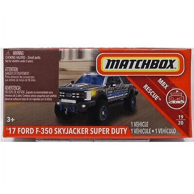 Matchbox Power Grabs '17 FORD F-350 Skyjacker Super Duty BLUE 19/20 ...