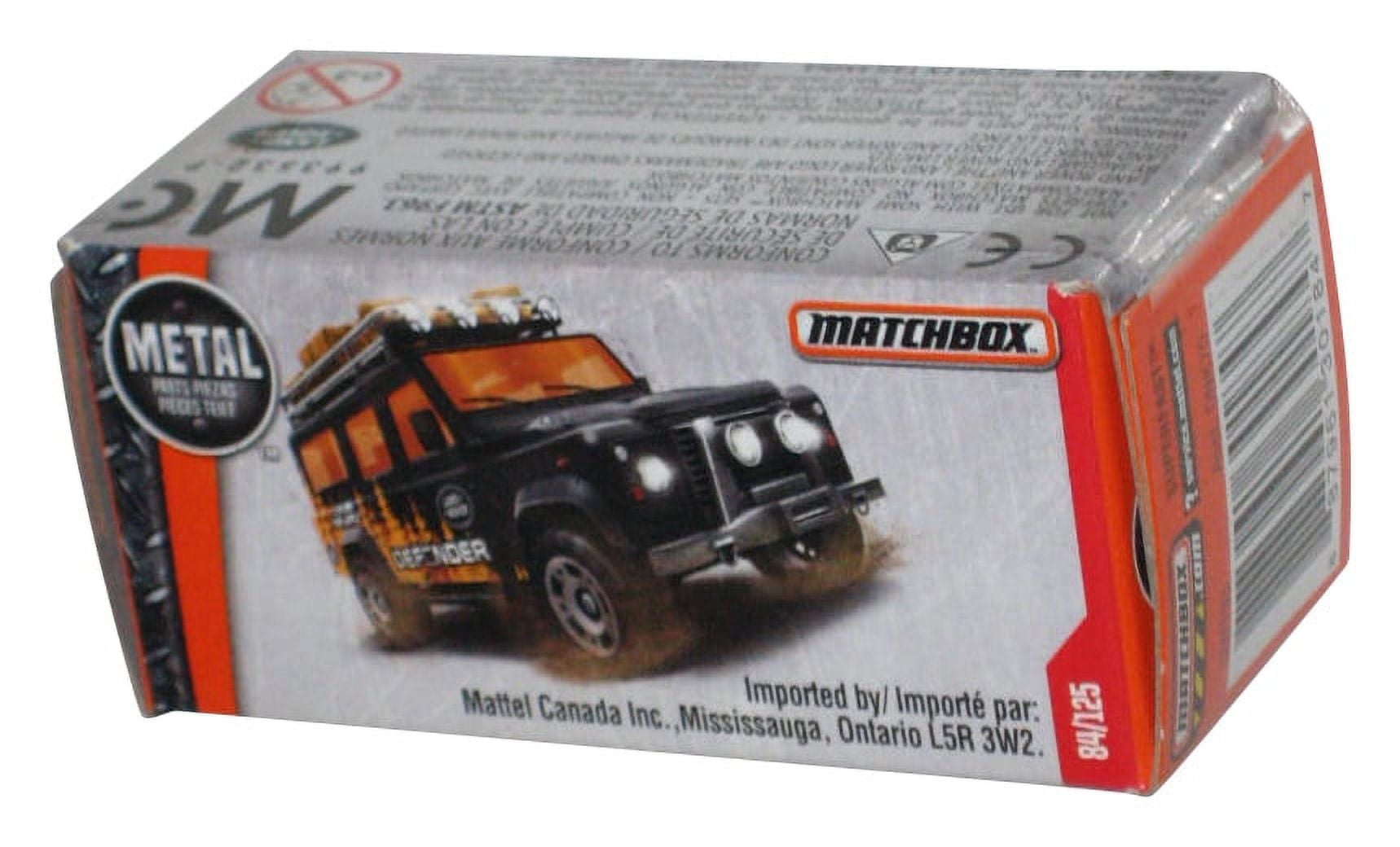 Matchbox Power Grabs Box (2016) Black Land Rover Defender 110 Toy 84/ ...